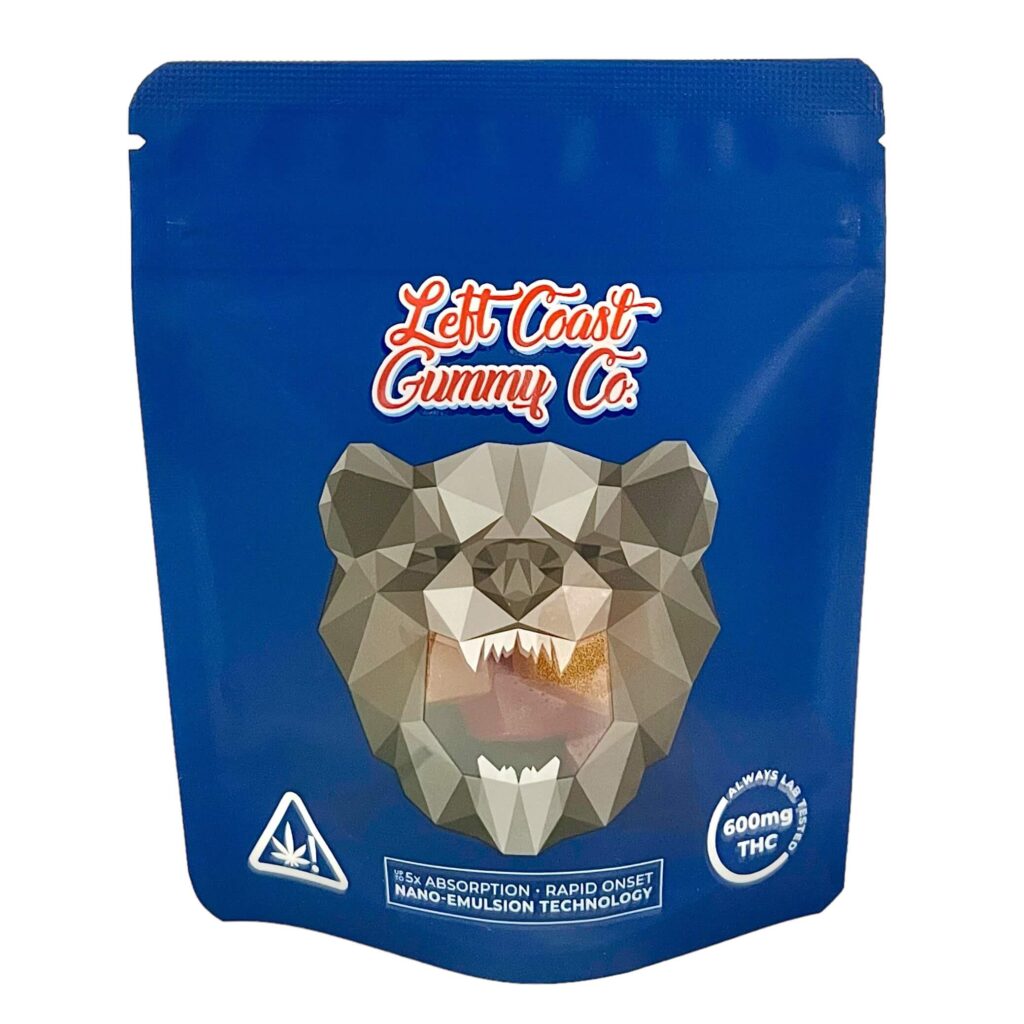 LEFT COAST GUMMYS - (600-MG-THC) MIXED FRUIT - Canna Craft Collective
