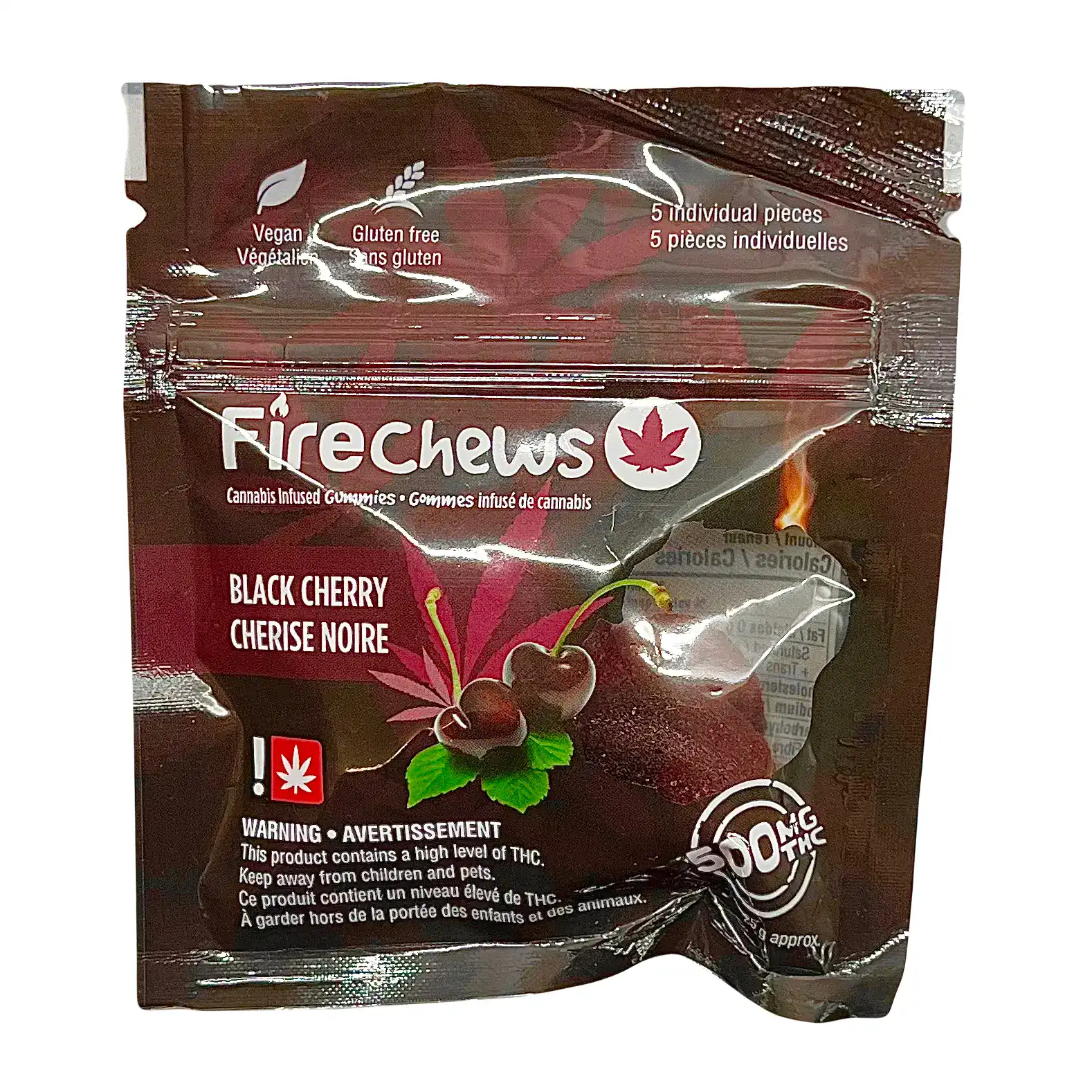 FIRE CHEWS - (500-MG-THC) BLACK CHERRY - Canna Craft Collective