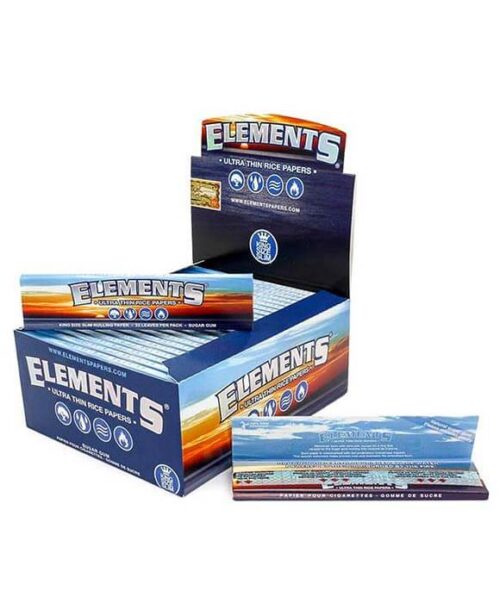 ELEMENTS KING SIZE SLIM ULTRA THIN RICE ROLLING PAPERS - Canna Craft ...