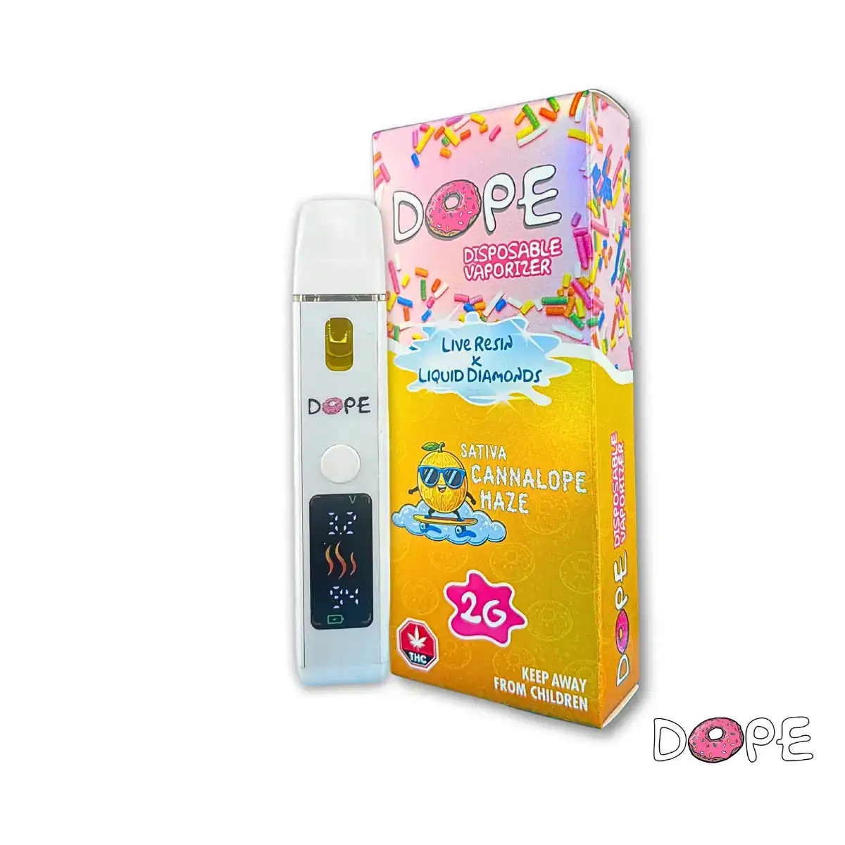 DOPE LIQUID DIAMONDS X LIVE RESIN DISPOSABLE VAPE - CANNALOPE HAZE (2 ...