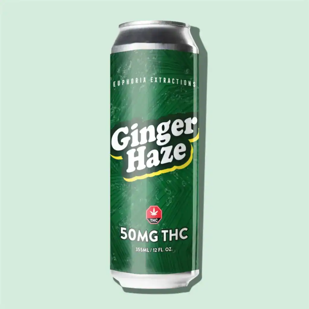EUPHORIA BEVERAGE GINGER HAZE - (50-MG-THC) - Canna Craft Collective