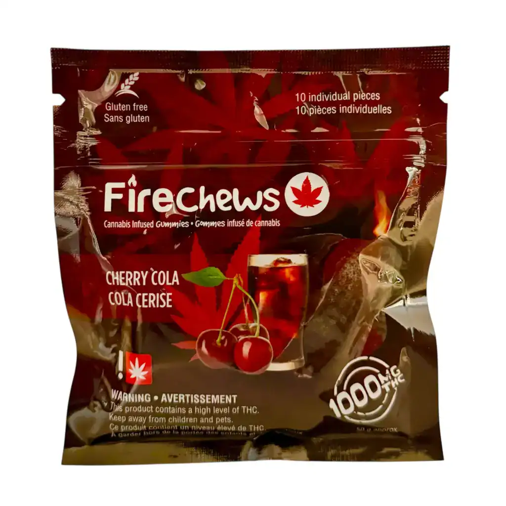 FIRE CHEWS - (1000-MG-THC) CHERRY COLA - Canna Craft Collective